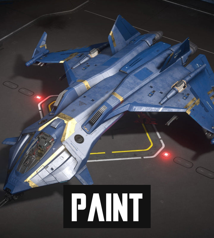 Gladius - Invictus Blue and Gold Paint – Star Citizen Shop